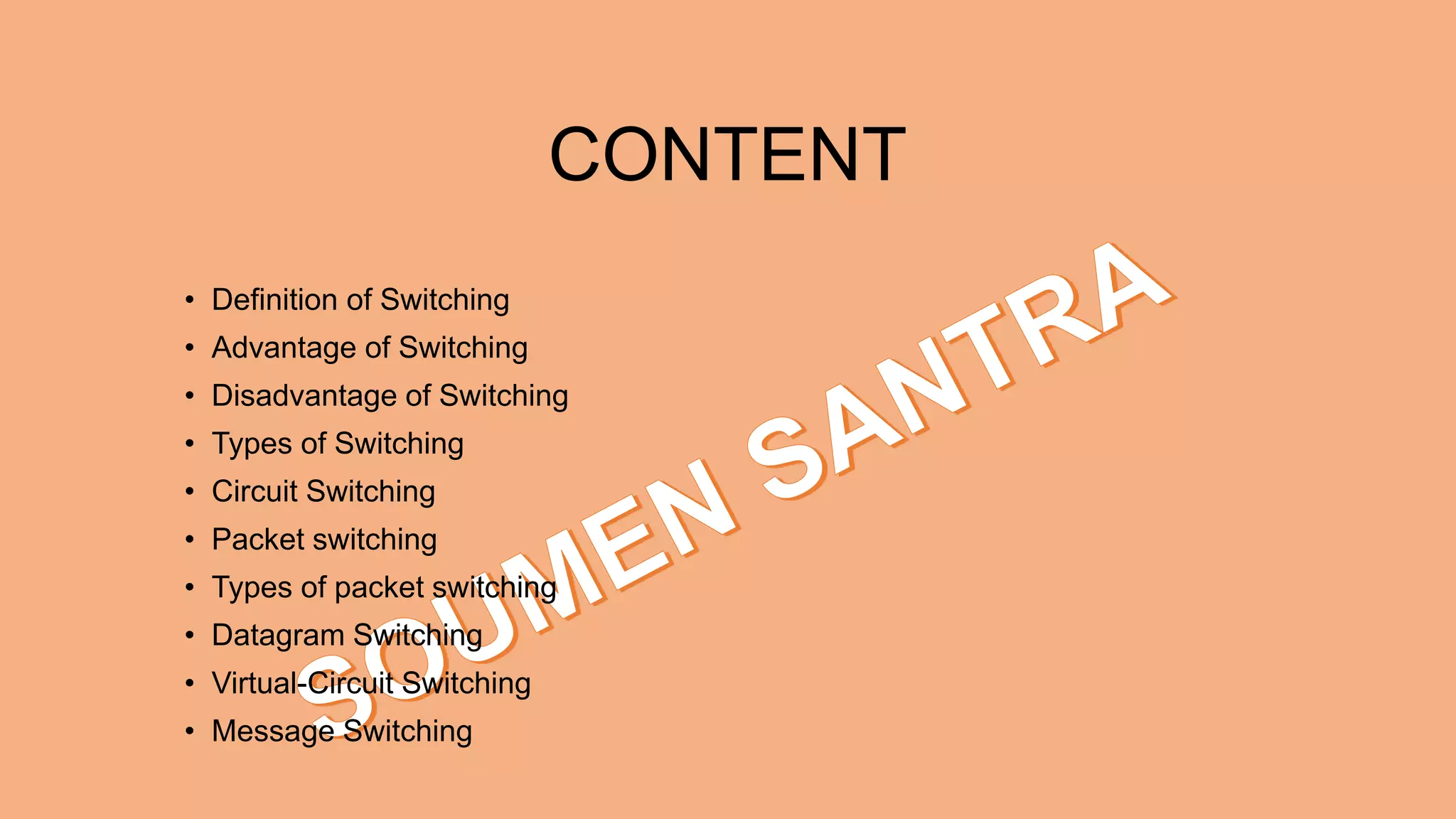Switching Concept In Networking Pptx Computer Networking Computing