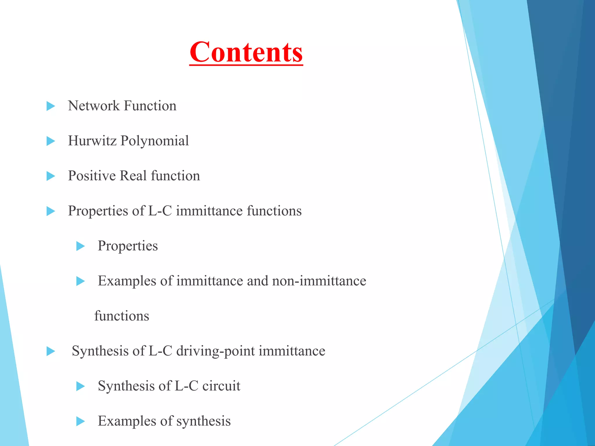 Network synthesis | PPTX