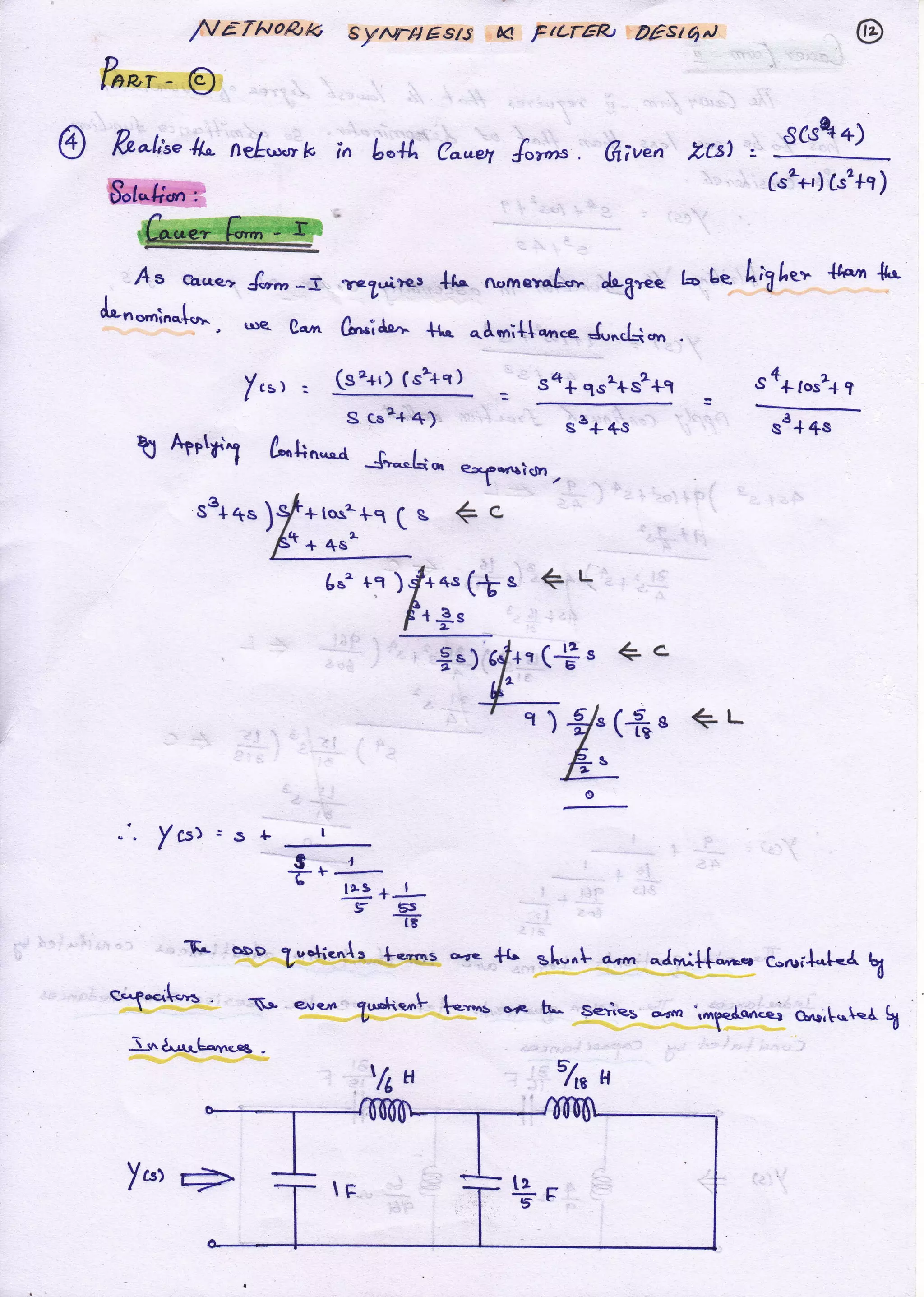 Biomedical Circuits & Networks - Network synthesis and filter design | PDF