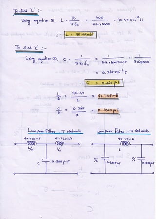 Biomedical Circuits & Networks - Network synthesis and filter design | PDF