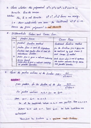 Biomedical Circuits & Networks - Network synthesis and filter design | PDF