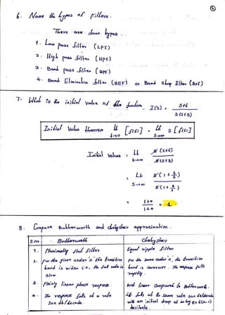 Biomedical Circuits & Networks - Network synthesis and filter design | PDF
