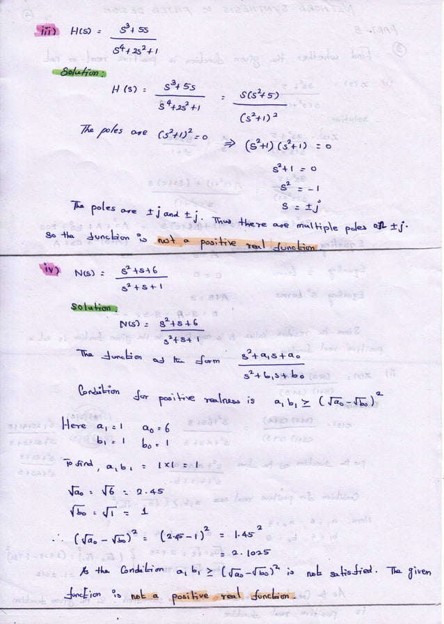 Biomedical Circuits & Networks - Network synthesis and filter design | PDF