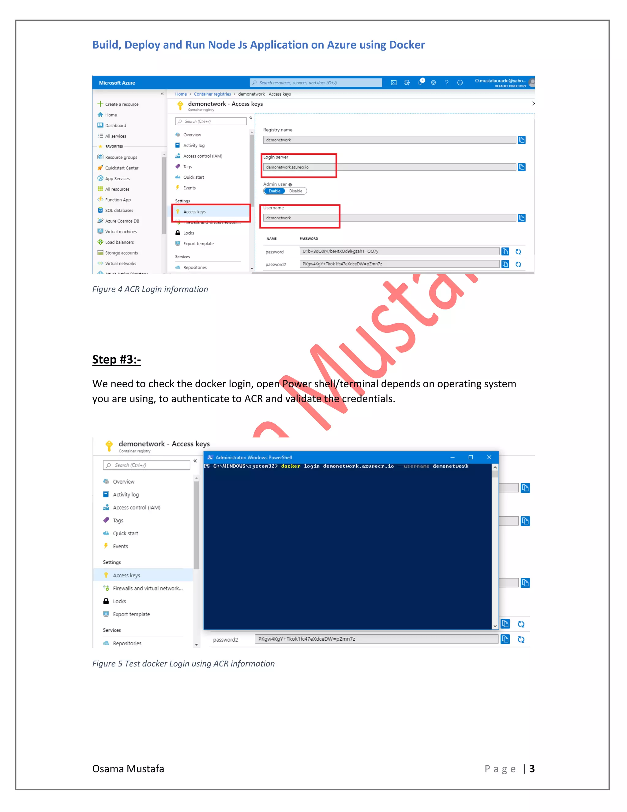 Build, Deploy and Run Node Js Application on Azure using Docker | PDF Build, Deploy and Run Node Js Application on Azure using Docker | PDF