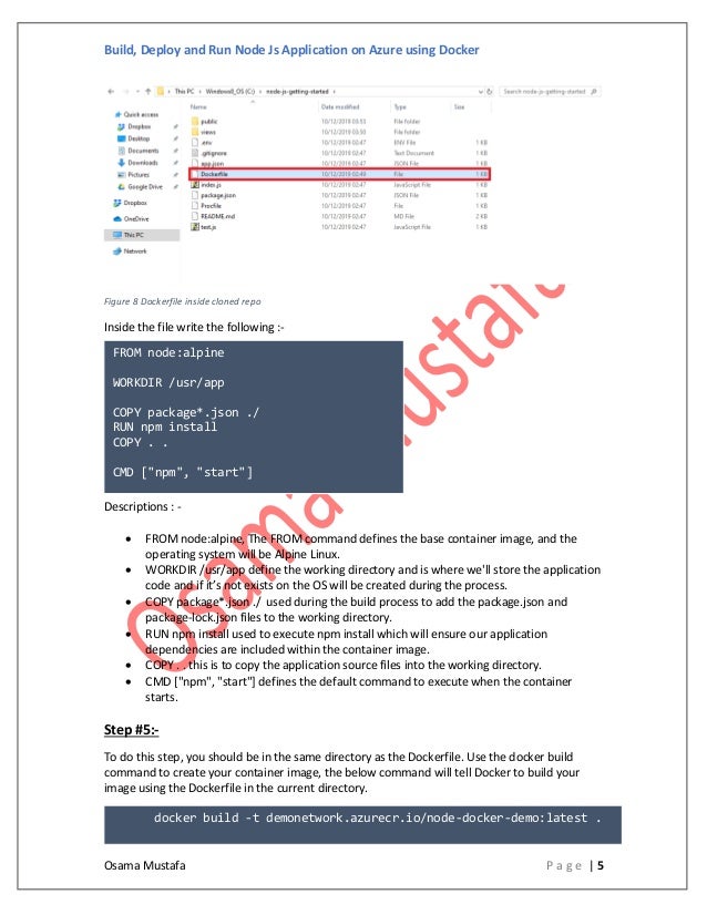 Build Deploy And Run Node Js Application On Azure Using