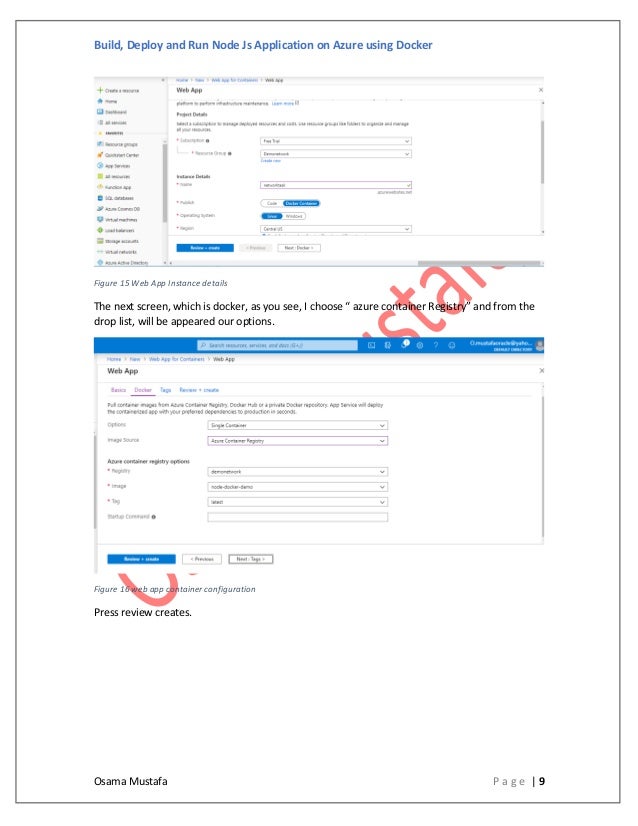 Build Deploy And Run Node Js Application On Azure Using
