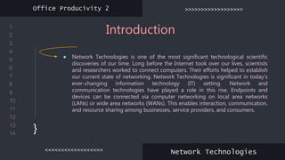 Network Technologies | PPTX