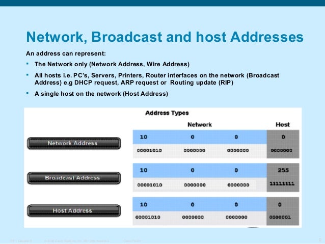 Addressing the Network – IPv4