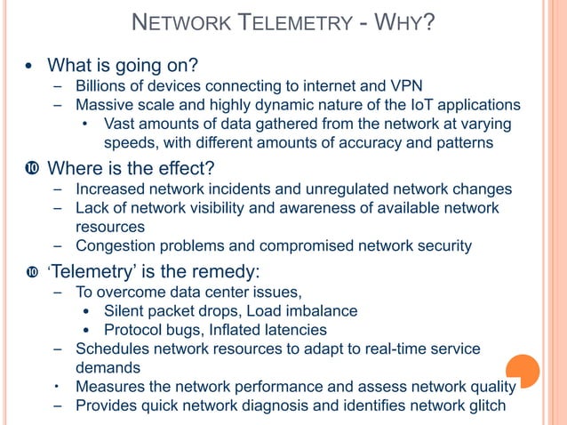 Network Telemetry | PPT