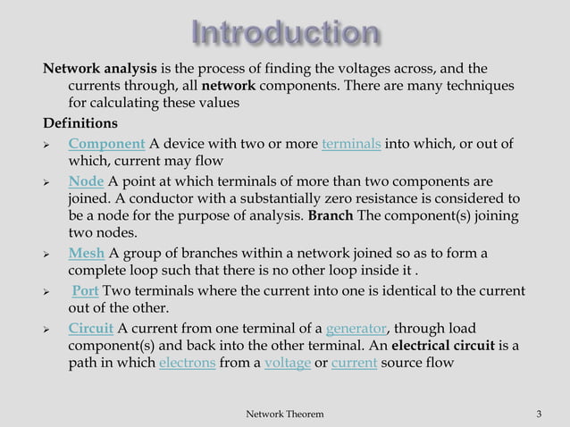 Network theorem part 1 | PPT