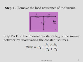 Network theorem part 1 | PPTX