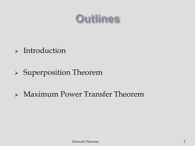 Network theorem part 2 | PPT