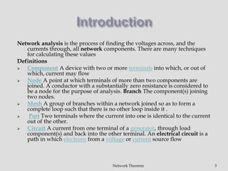 Network theorem part 2 | PPT