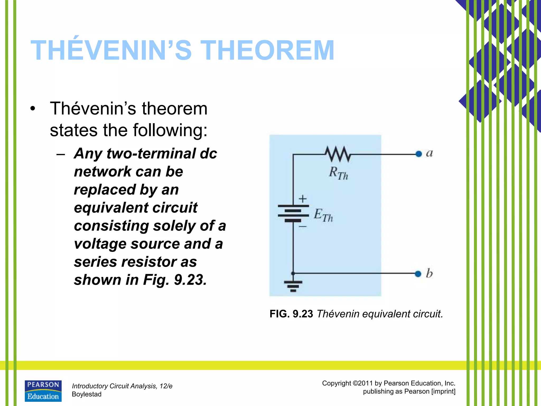 Network theorems chapter 9 | PPT | Computer Networking | Computing