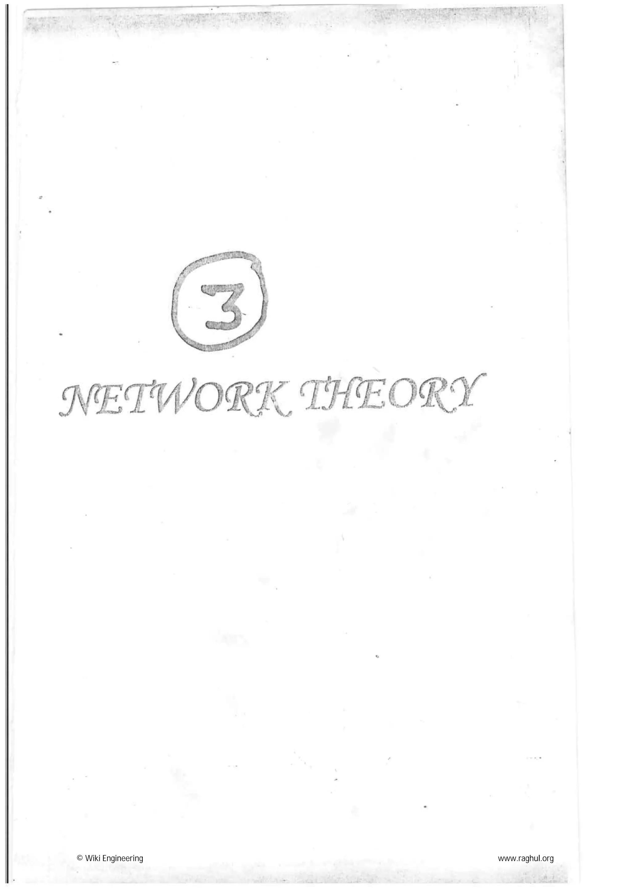 Network theory made easy hand written notes Gate ECE | PDF