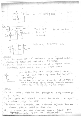 Network theory made easy hand written notes Gate ECE | PDF