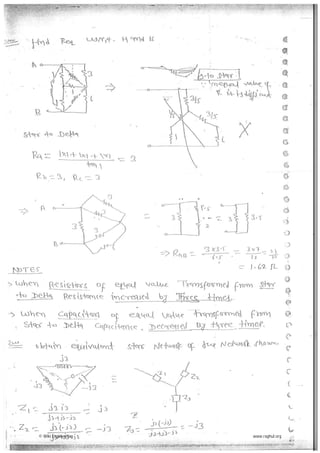 Network theory made easy hand written notes Gate ECE | PDF