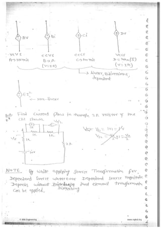 Network theory made easy hand written notes Gate ECE | PDF