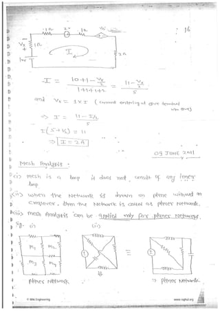 Network theory made easy hand written notes Gate ECE | PDF