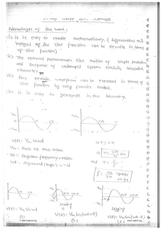 Network theory made easy hand written notes Gate ECE | PDF