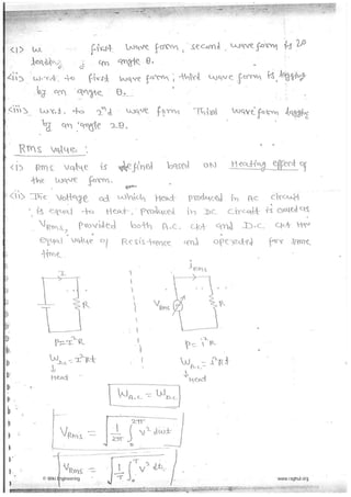 Network theory made easy hand written notes Gate ECE | PDF