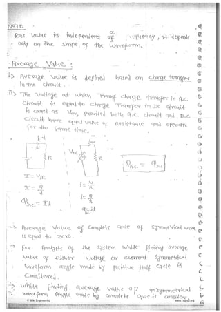 Network theory made easy hand written notes Gate ECE | PDF