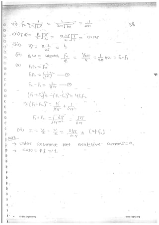 Network theory made easy hand written notes Gate ECE | PDF