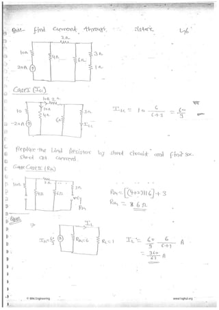 Network theory made easy hand written notes Gate ECE | PDF