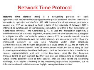 Network time protocol | PDF