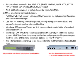 Network time sync solutions for security | PPT