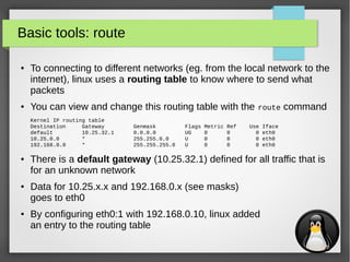 Linux network tools (Maarten Blomme) | PPT