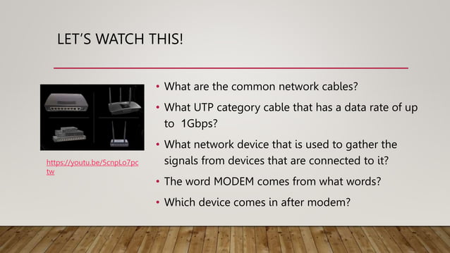 Network Tools, Materials and Equipment.pptx | Computer Networking ...