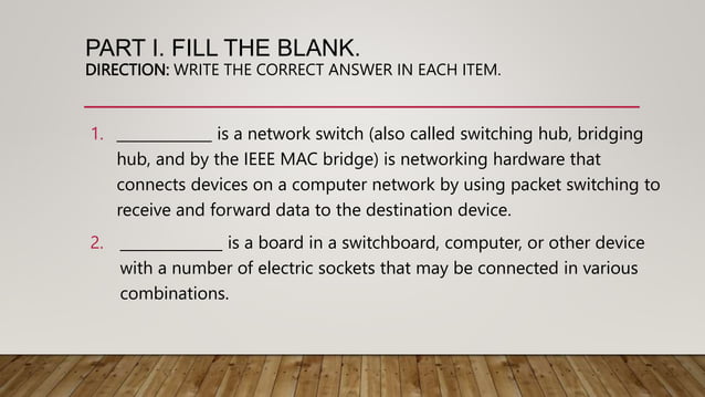 Network Tools Materials And Equipmentpptx Computer Networking Computing