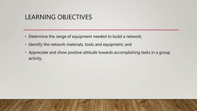 Network Tools, Materials and Equipment.pptx | Computer Networking ...