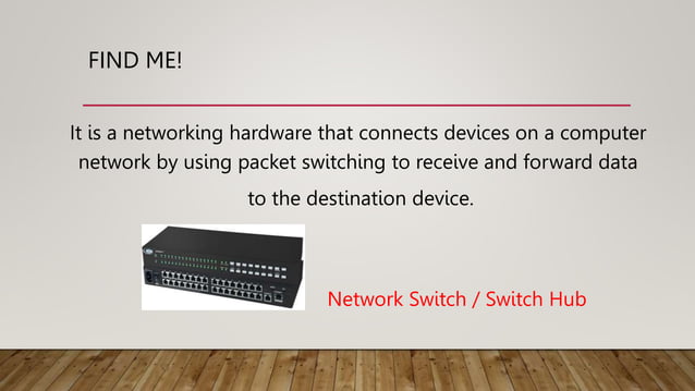 Network Tools, Materials and Equipment.pptx | Computer Networking ...