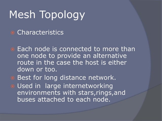 Network topologies | PPTX | Computer Networking | Computing