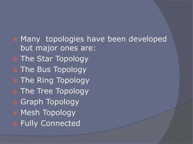Network topologies | PPTX | Computer Networking | Computing