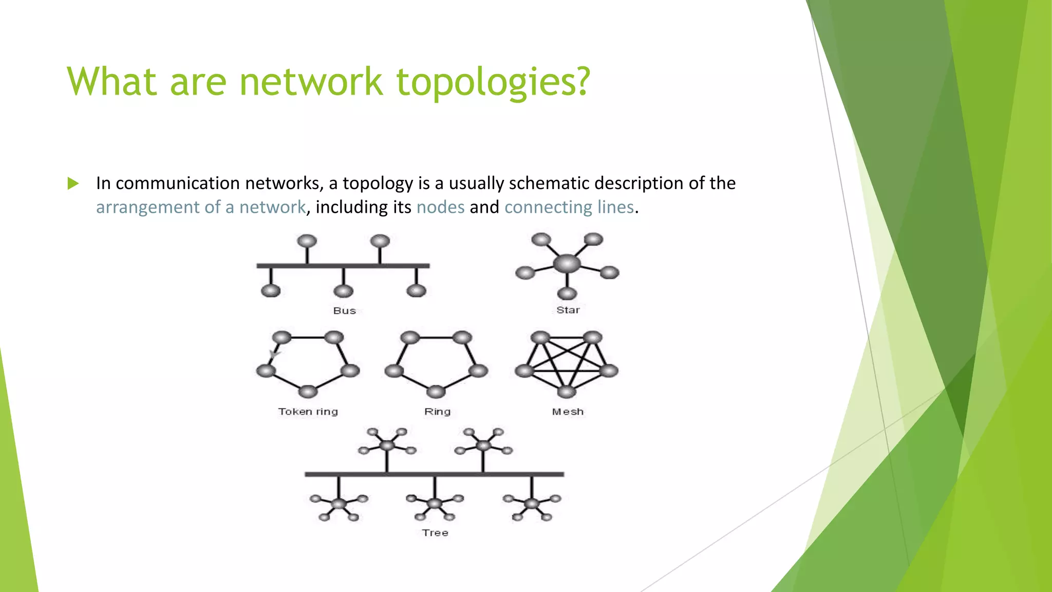 Network topologies | PPTX | Computer Networking | Computing