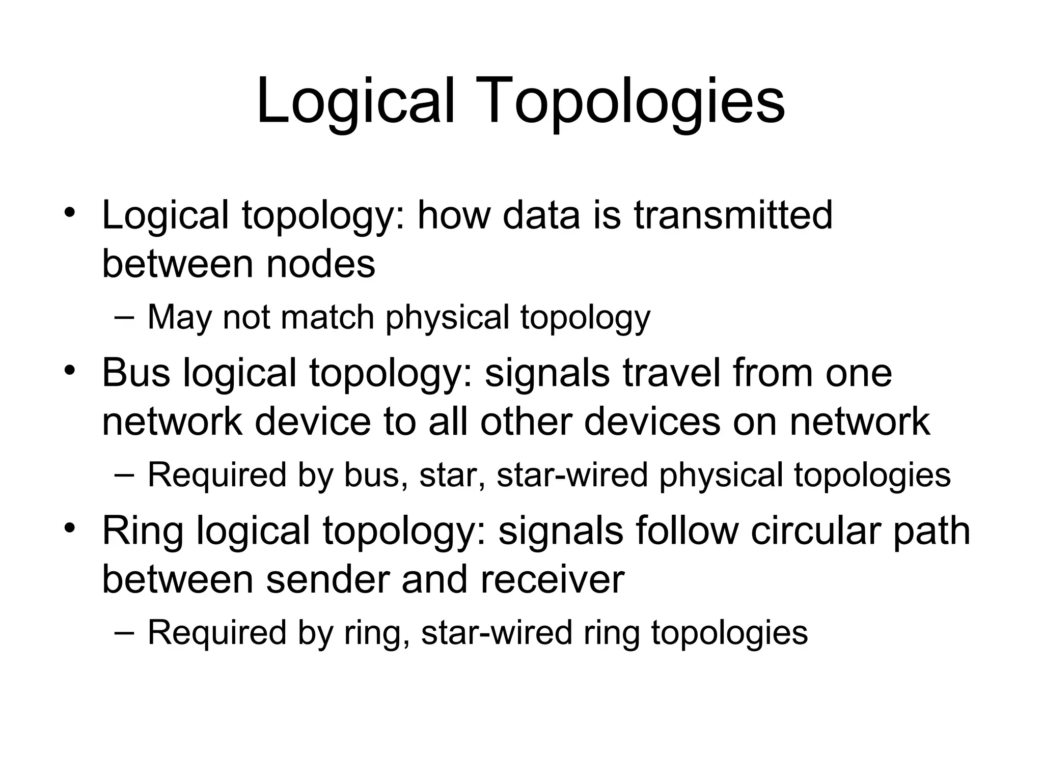 Network topologies | PPT | Computer Networking | Computing
