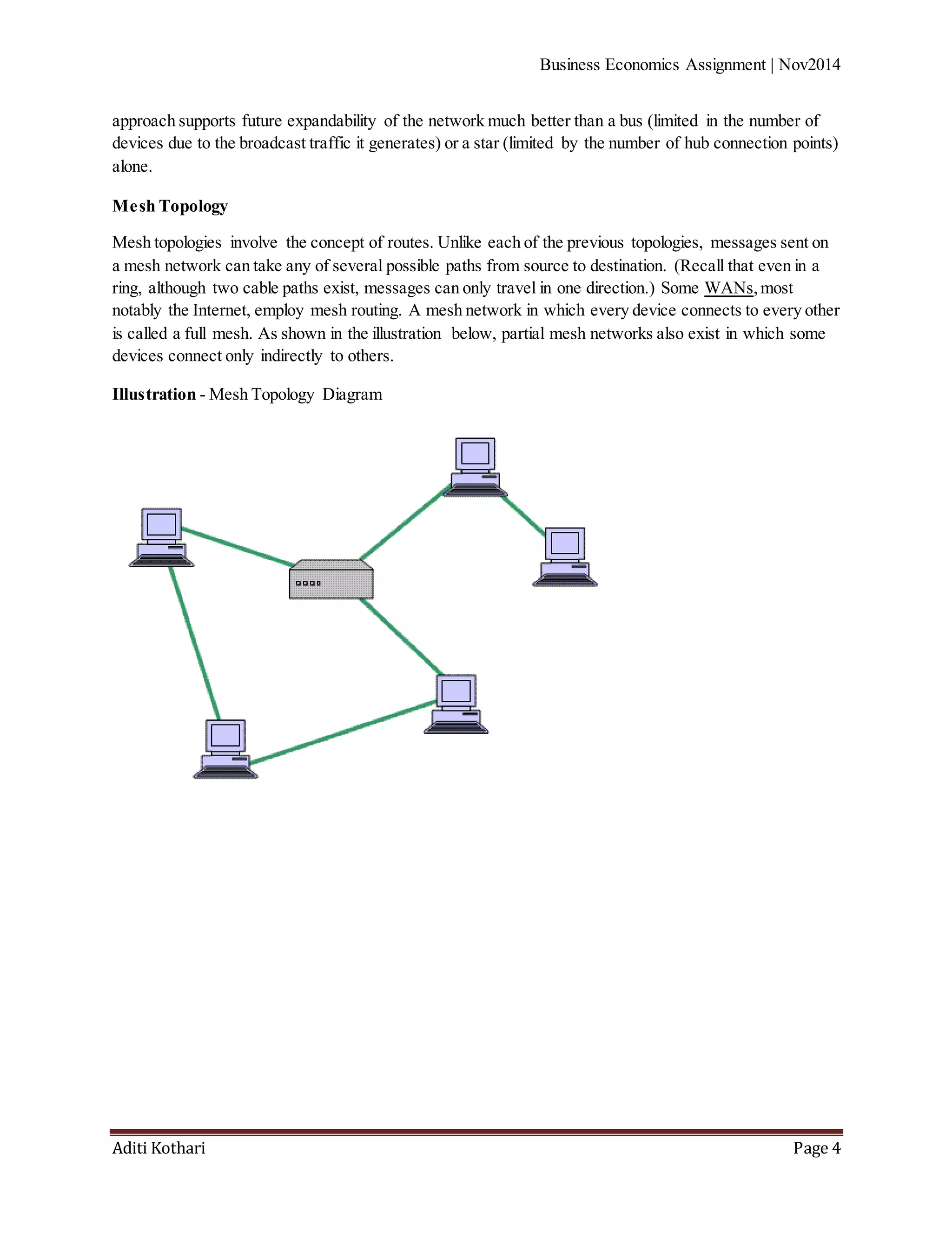Network topologies | DOCX