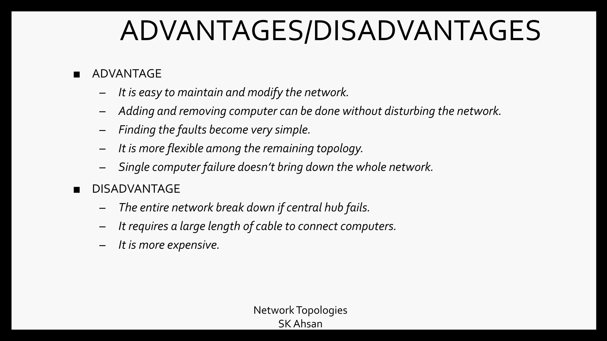 Network topologies | PPTX