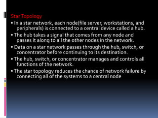 Network topologies | PPTX