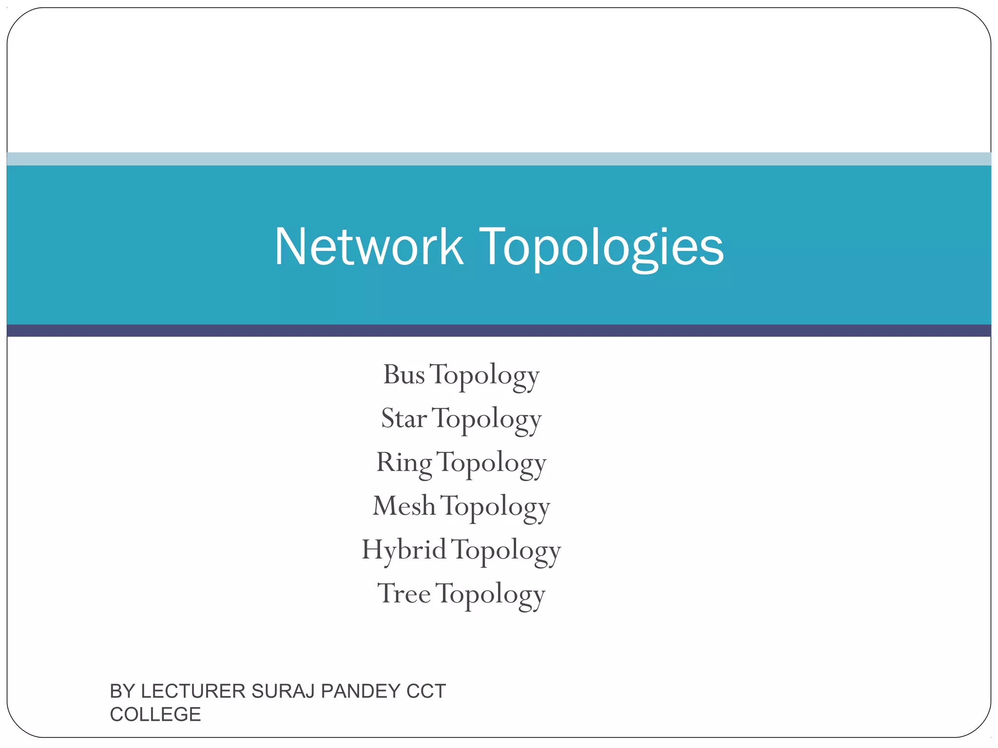 Computer Fundamental Network topologies | PPT