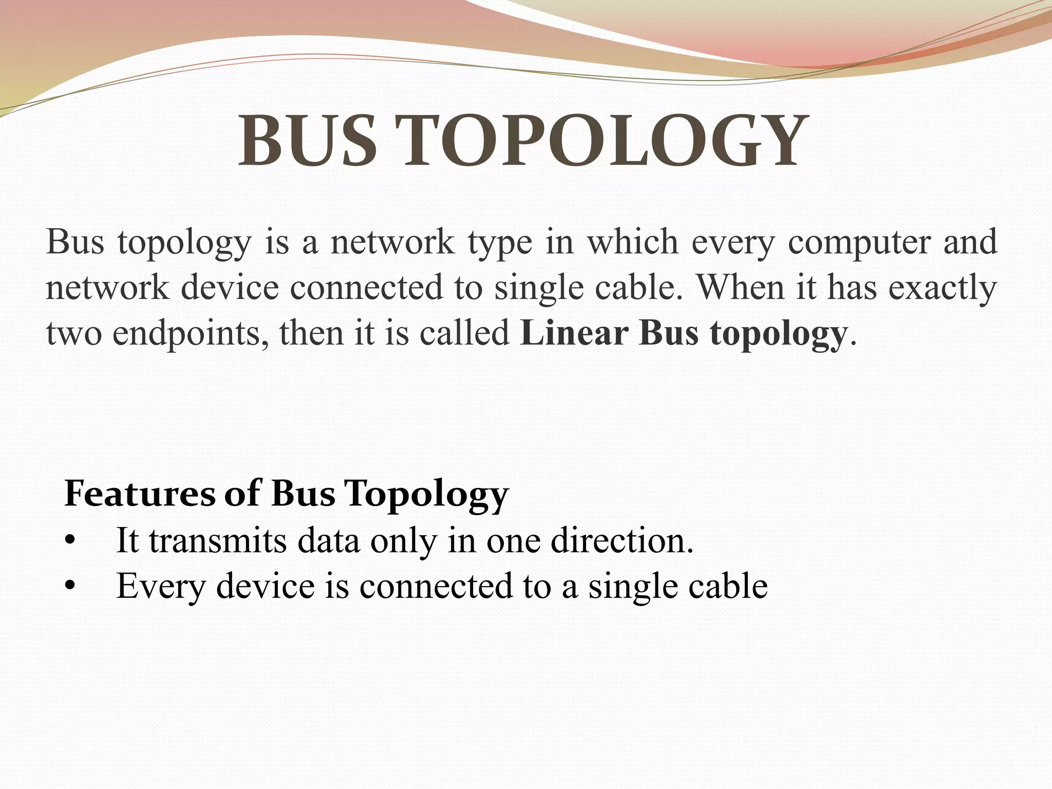 Network topology ? Types of Network Toplogies:Bus, Ring, Mesh, Tree ...