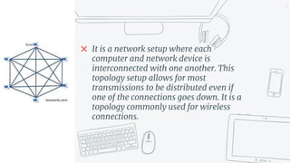 Network topologies | PPTX | Computer Networking | Computing