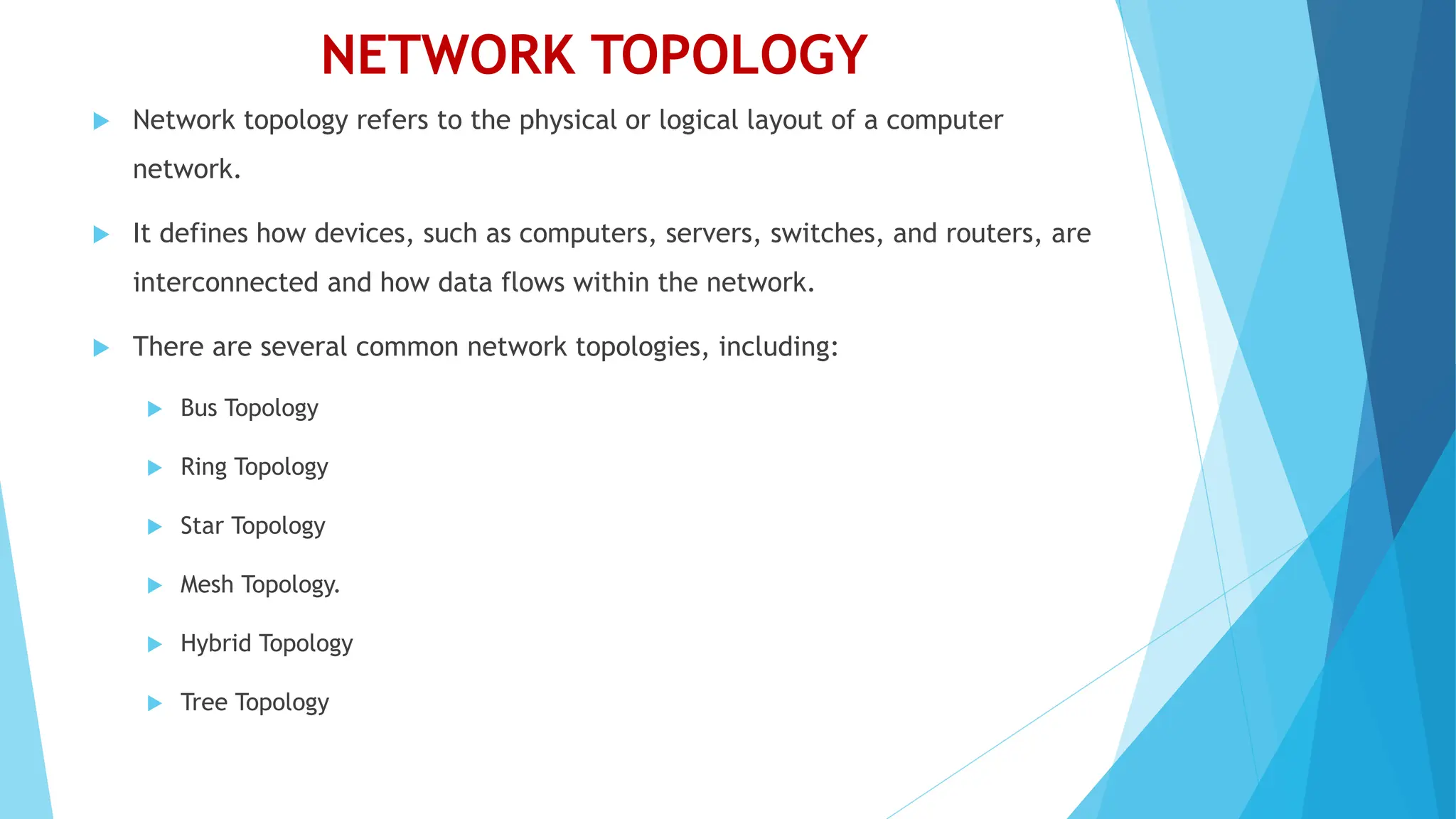 NETWORK TOPOLOGIES IN COMPUTER NETWORKING.pptx