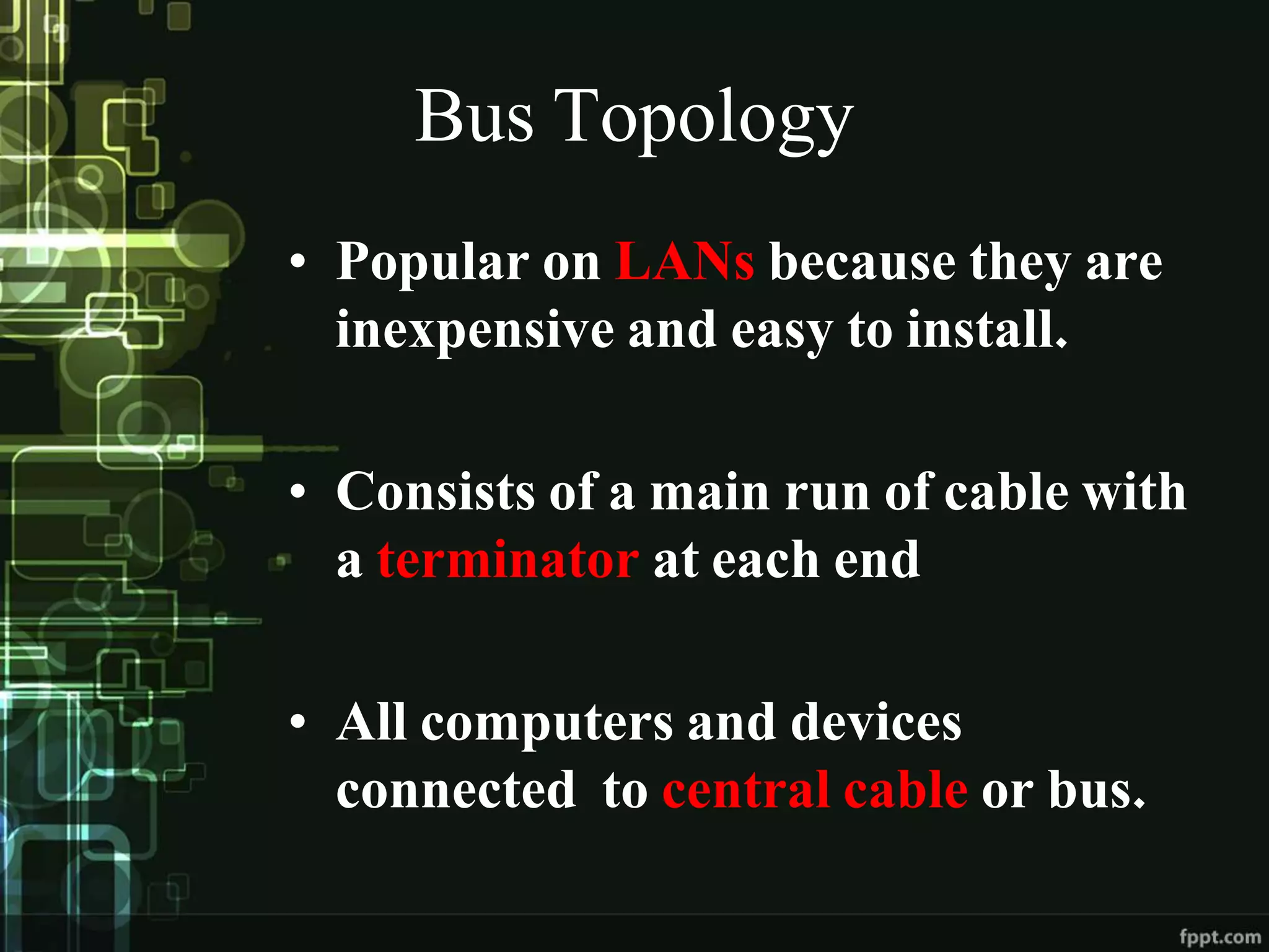 Network topologies network devices | PPTX
