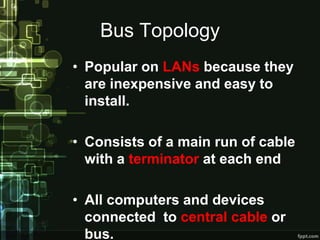 Network topologies & network devices | PPTX