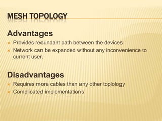 Network topology and devices | PPTX | Computer Networking | Computing