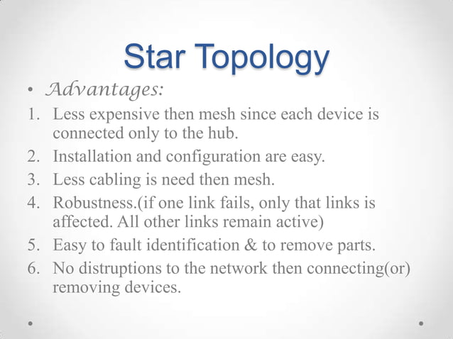 Network topology.ppt | Computer Networking | Computing